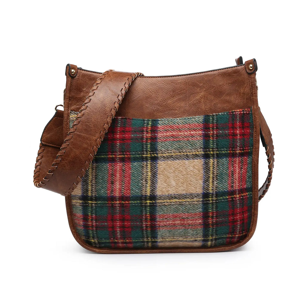 Chloe Plaid Multi Crossbody w/ Guitar Strap – 3 Graces
